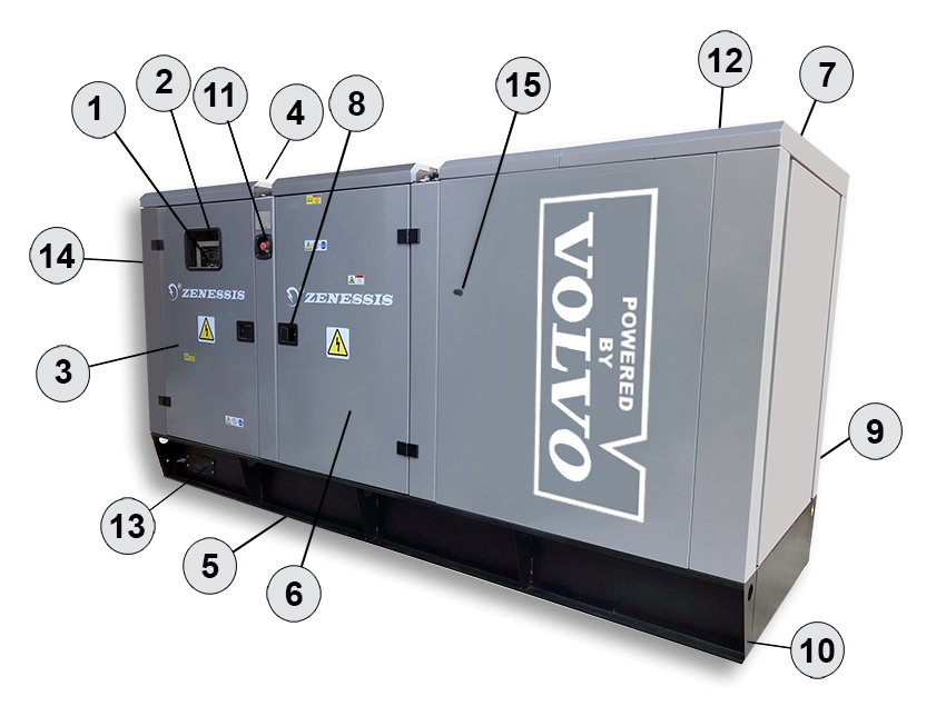 Generator / grup electrogen motorina ESE 145 kva Volvo